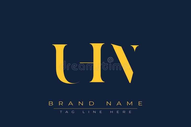 UHN Abstract Letter Logo Design Stock Vector - Illustration of abstract ...