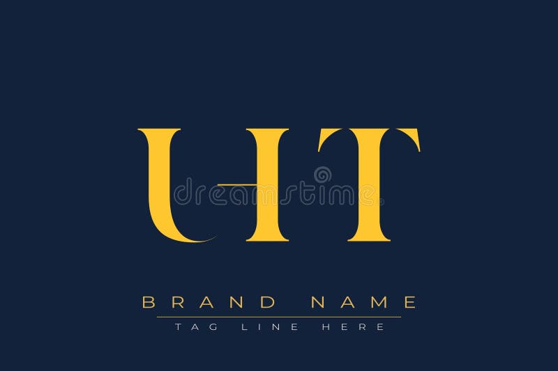 UHT Abstract Letter Logo Design Stock Vector - Illustration of abstract ...