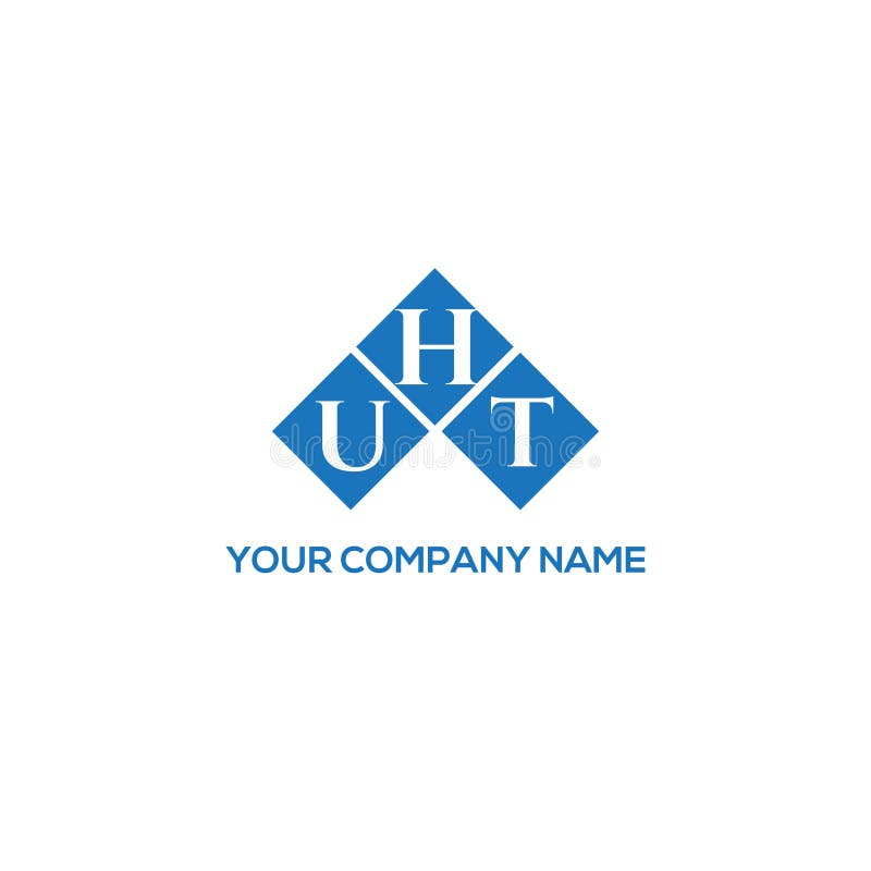 UHT Letter Logo Design on WHITE Background. UHT Creative Initials ...