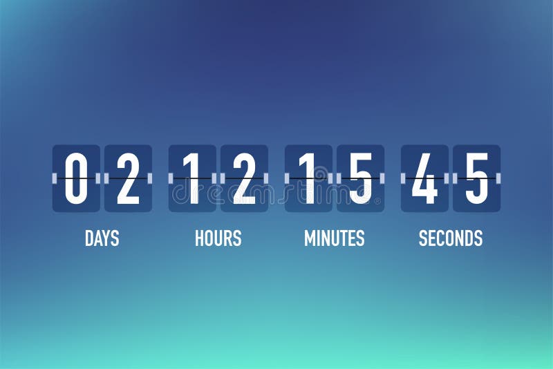 UI App Digital Count Down Circle Board Meter with Circle Time Pie ...