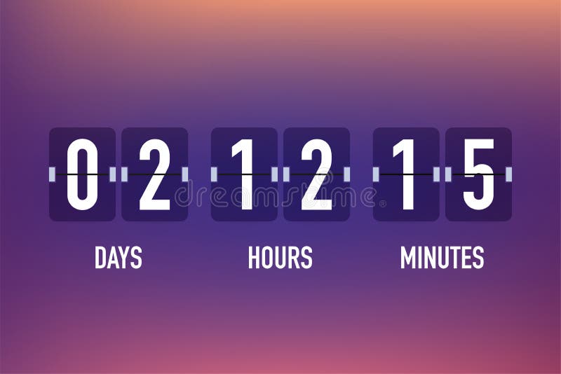 Digital Clock Hour Minutes Seconds Stock Illustrations – 967 Digital ...