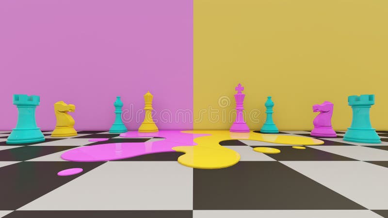 Colorful Chess Pieces Stock Illustrations – 384 Colorful Chess Pieces ...