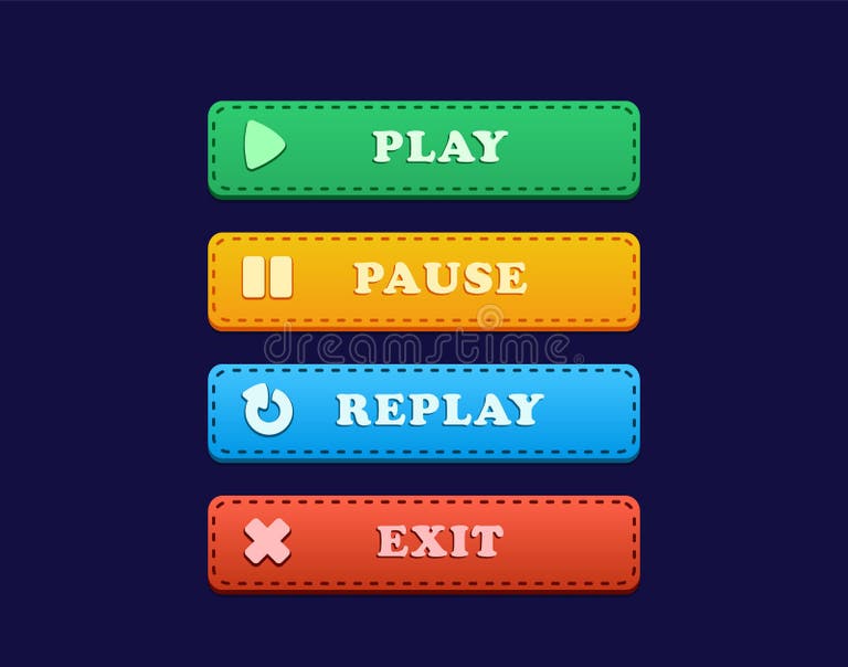 Pause Ui Game Stock Illustrations – 525 Pause Ui Game Stock ...