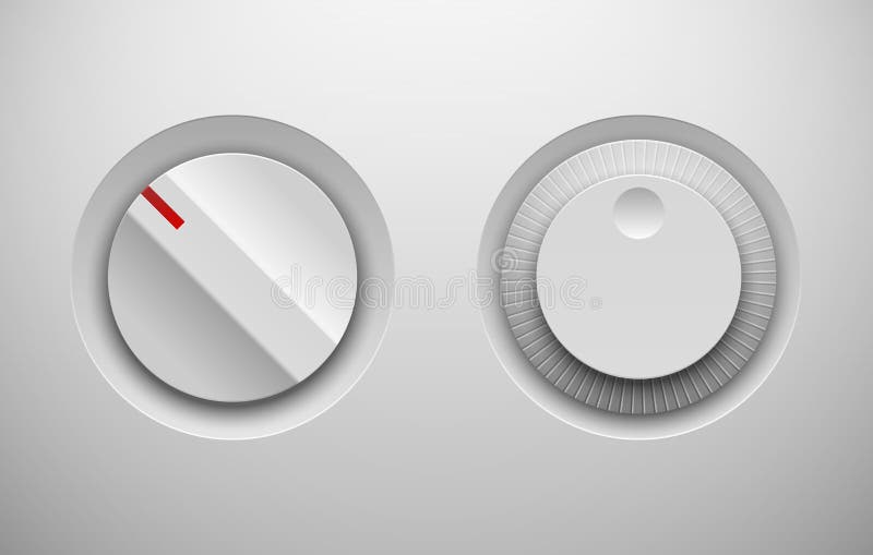 Set of App Icon with Music Volume Control Knob Stock Vector ...