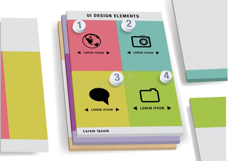 Ui stock vector. Illustration of layout, options, connection - 39272427