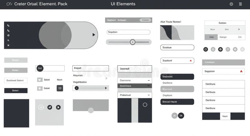Logo Element Design Pack Stock Illustrations – 35,852 Logo Element ...