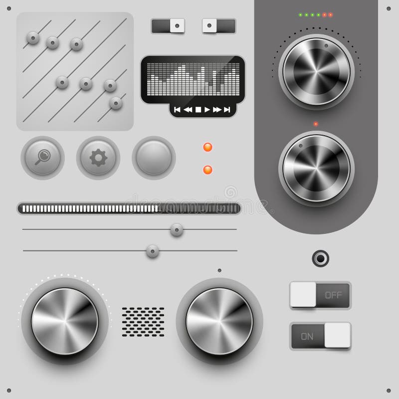 User Interface Design Elements Stock Vector - Illustration of screen ...