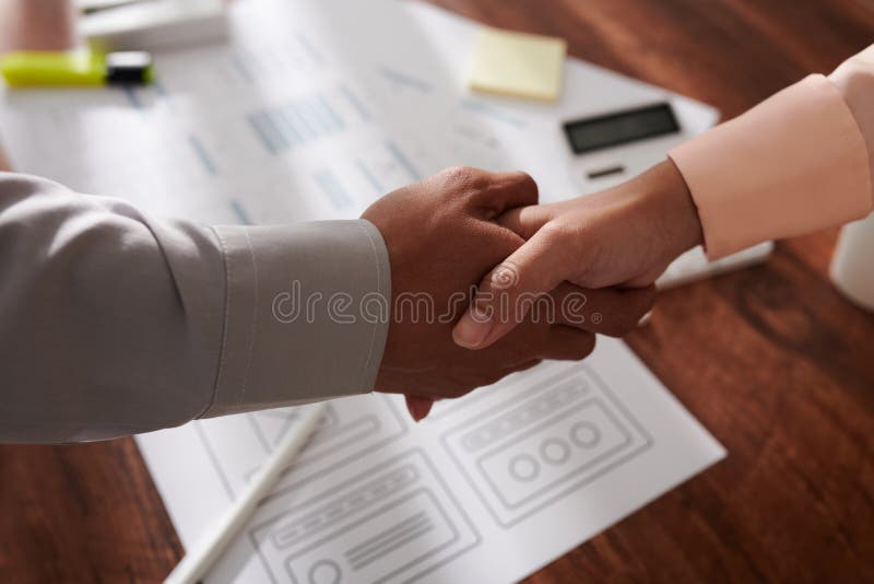 Project Manager Checking Application Layouts Stock Photo - Image of ...