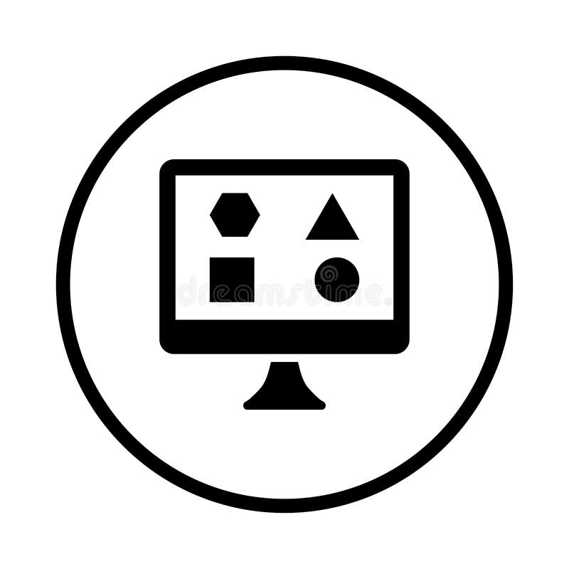 Ui, Ui Development, Design Icon. Black Vector Design Stock Illustration ...