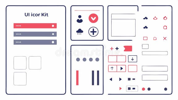 UI Elements and Icons Set, App Interface Design, User Interface Kit ...