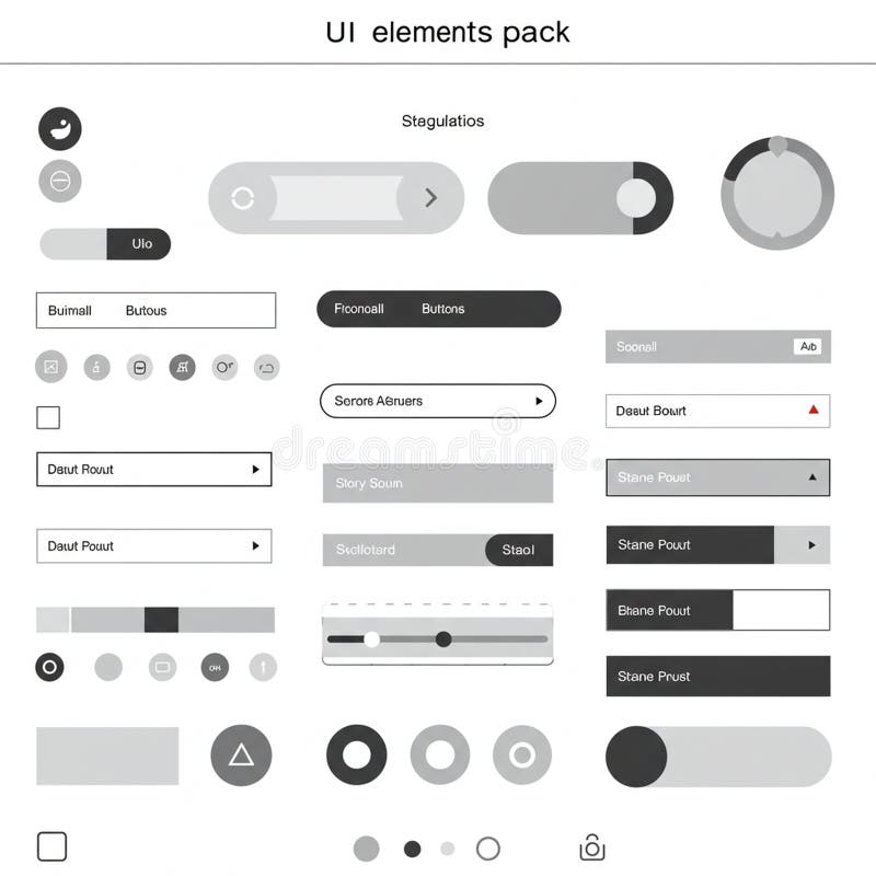 Monochrome Interface Stock Illustrations – 15,426 Monochrome Interface ...