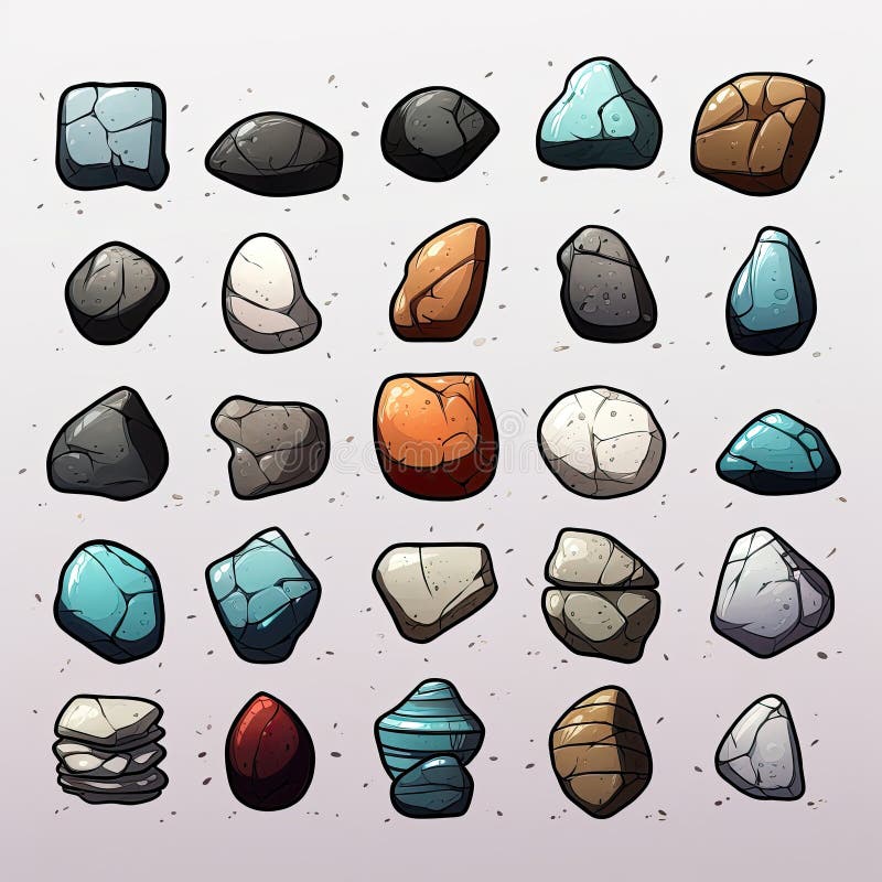 Cracked Games Stone Rock Ai Generated Stock Photo - Image of cracked ...