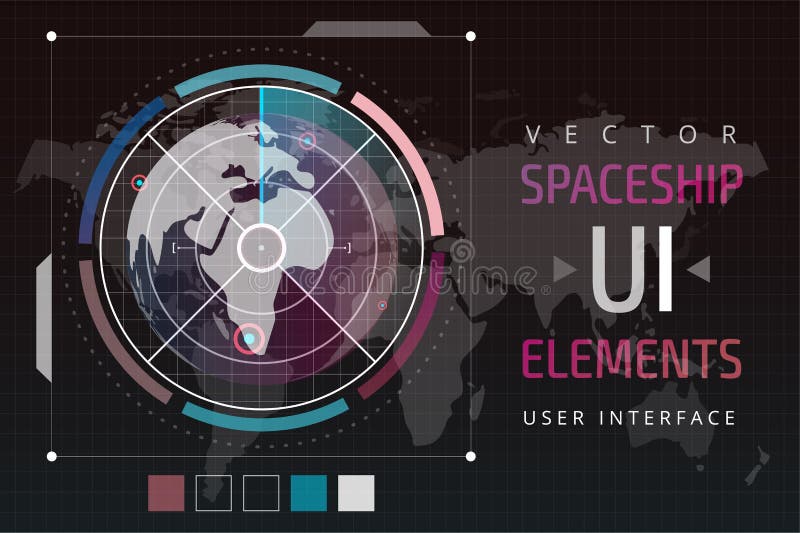 UI Hud Infographic Interface Web Elements Stock Vector - Illustration of rate, infochart: 59834211