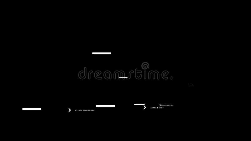 UI HUD Information Blocks, Construction of Letters and Numbers ...