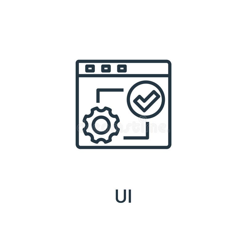Ui Icon Vector from Seo Collection. Thin Line Ui Outline Icon Vector ...