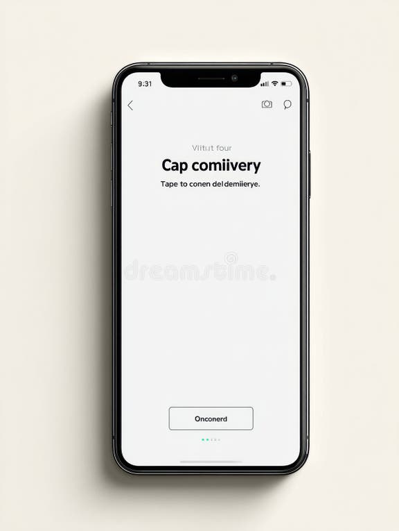 UI Interface Mockup for Delivery Confirmation with Clean Design and ...