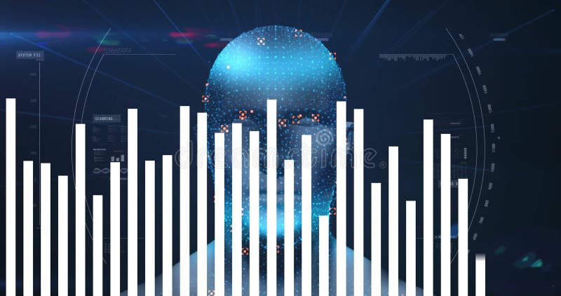 UI Loading Head Grid Adding Colored Markers while Bar Chart Rising for ...
