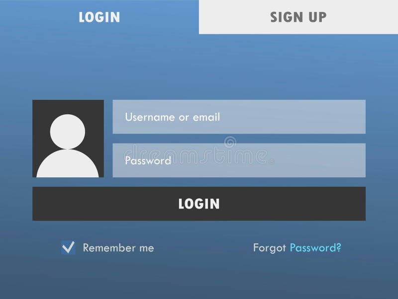 Login design stock vector. Illustration of black, login - 13172536