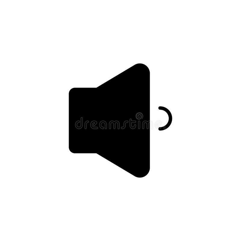 Low volume icon. stock illustration. Illustration of megaphone - 164335112