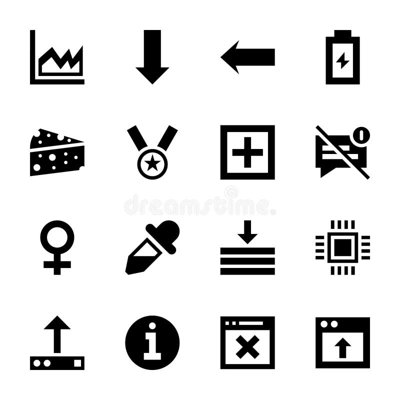 UI pack of Icons stock illustration. Illustration of charging - 133983890