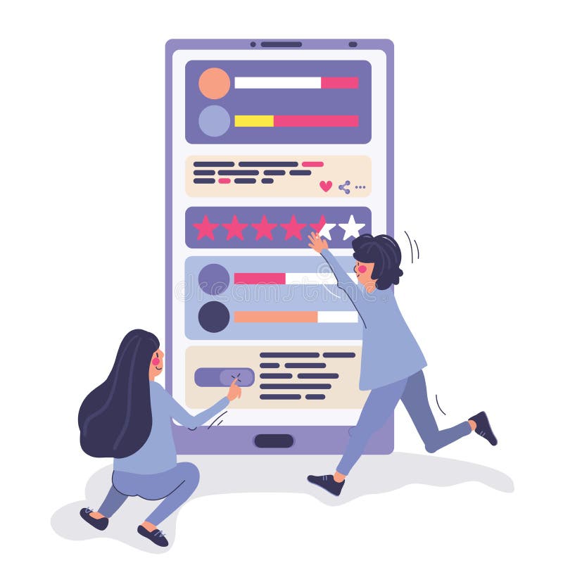 Media Rating,Customer Review Concept. Feedback, Reputation and Quality ...