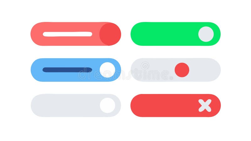 UI Sliders Toggles Settings Icon, User Interface Control Panel, Vector Design Generative AI ...