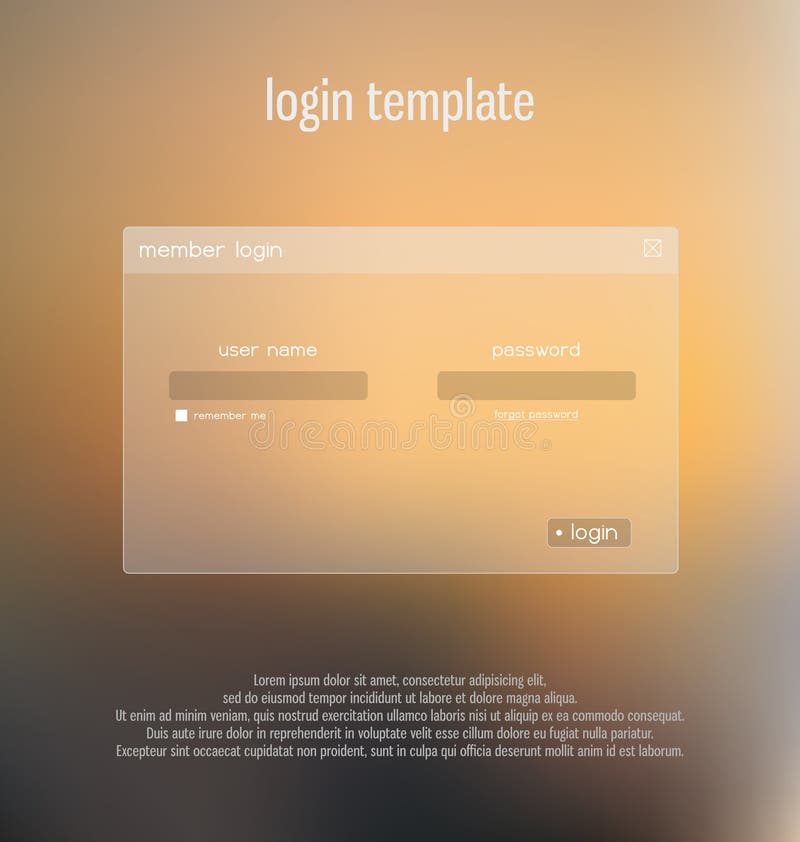 UI Template. Web Elements. UX Stock Vector - Illustration of concepts ...