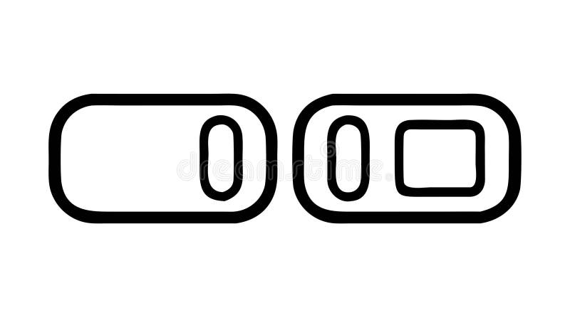 UI Toggle Switch Off Icon for Interface Controls Settings, Vector Design Generative AI Stock ...