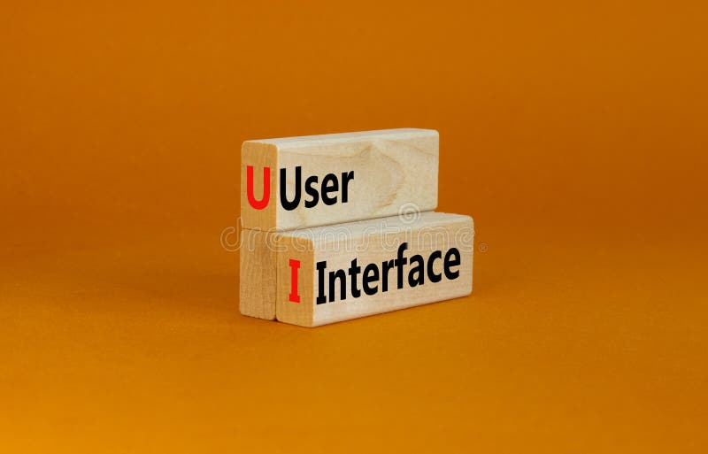 UI User Interface Symbol. Concept Words UI User Interface on White Note ...