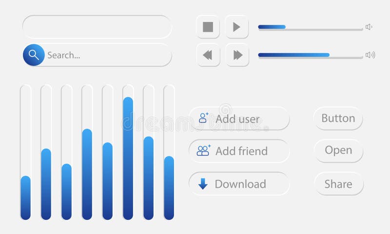 UI UX Admin Panel Layout Template with HUD Graphics, UI Interface ...