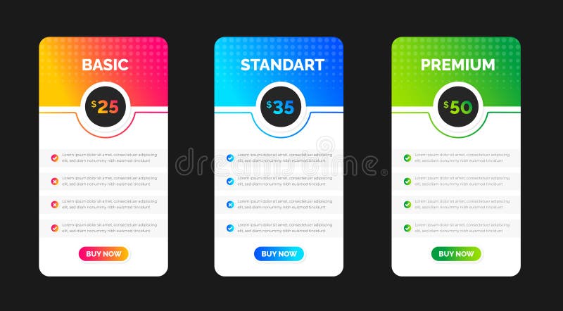 UI UX App Pricing Chart Table Subscription Design or Website Pricing ... UI UX App Pricing Chart Table Subscription Design or Website Pricing ...