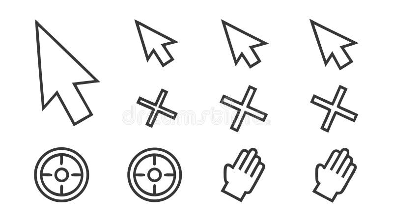 UI UX Cursor Icons, Digital Interaction, Vector Design Generative AI Stock Vector - Illustration ...
