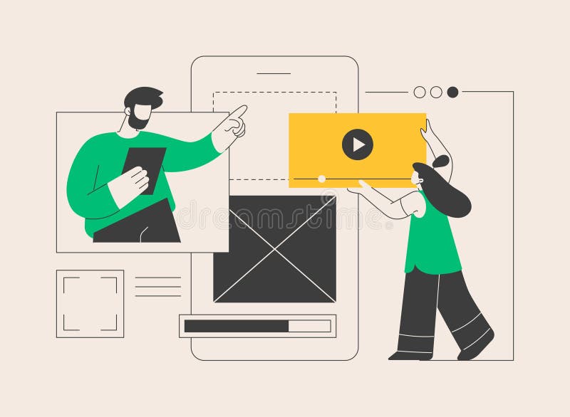 UI and UX Design Abstract Concept Vector Illustration. Stock Vector ...