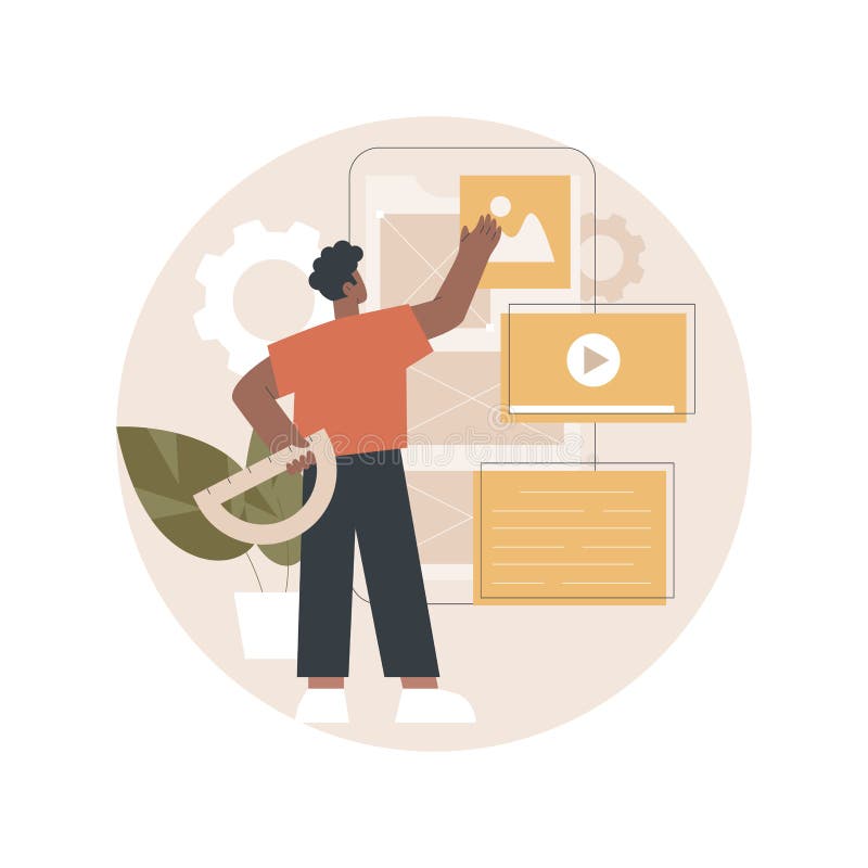 UI and UX Design Abstract Concept Vector Illustration. Stock Vector ...