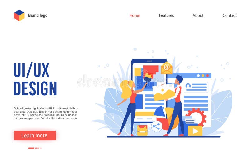 Ui Ux Design App Creation Vector Illustration, Interface Website Design ...