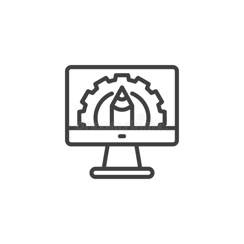 Computer Gear Thin Line Icon Stock Photos - Free & Royalty-Free Stock ... Computer Gear Thin Line Icon Stock Photos - Free & Royalty-Free Stock ...