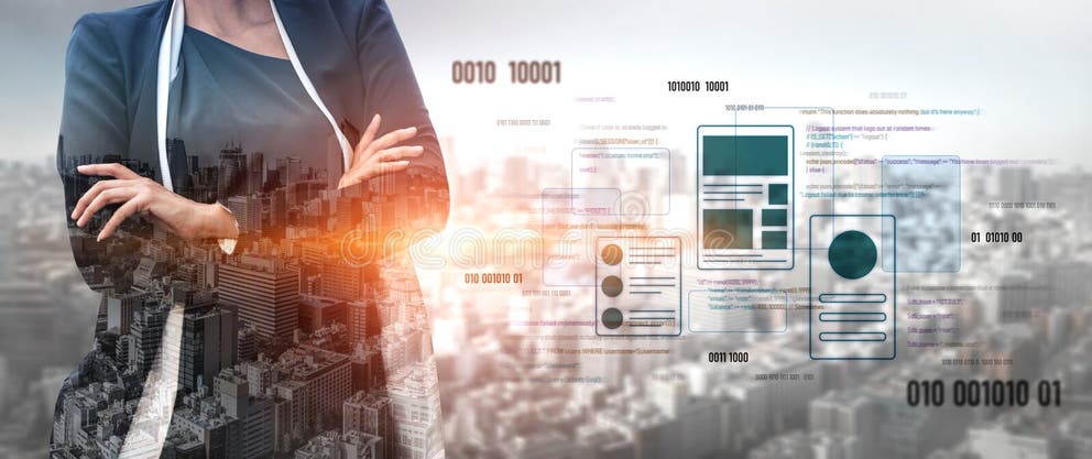 UI UX Design Mockup with Programming and Code Interface Vouch Stock ...