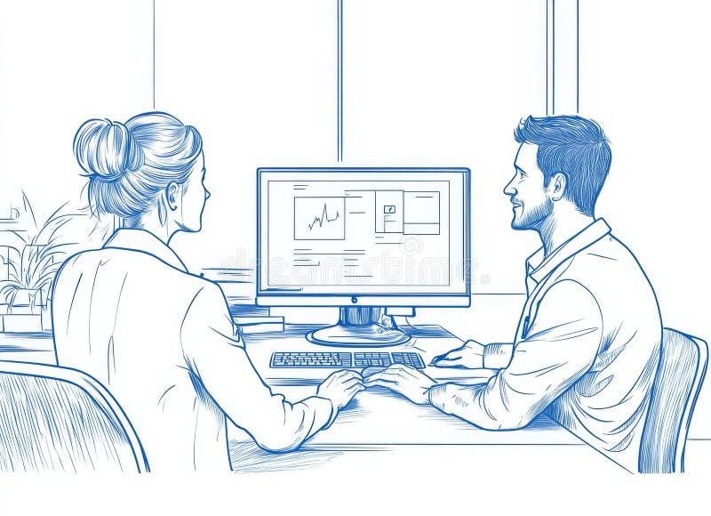 UI UX Design Software Depicted in Modern Cartoon Illustrations ...