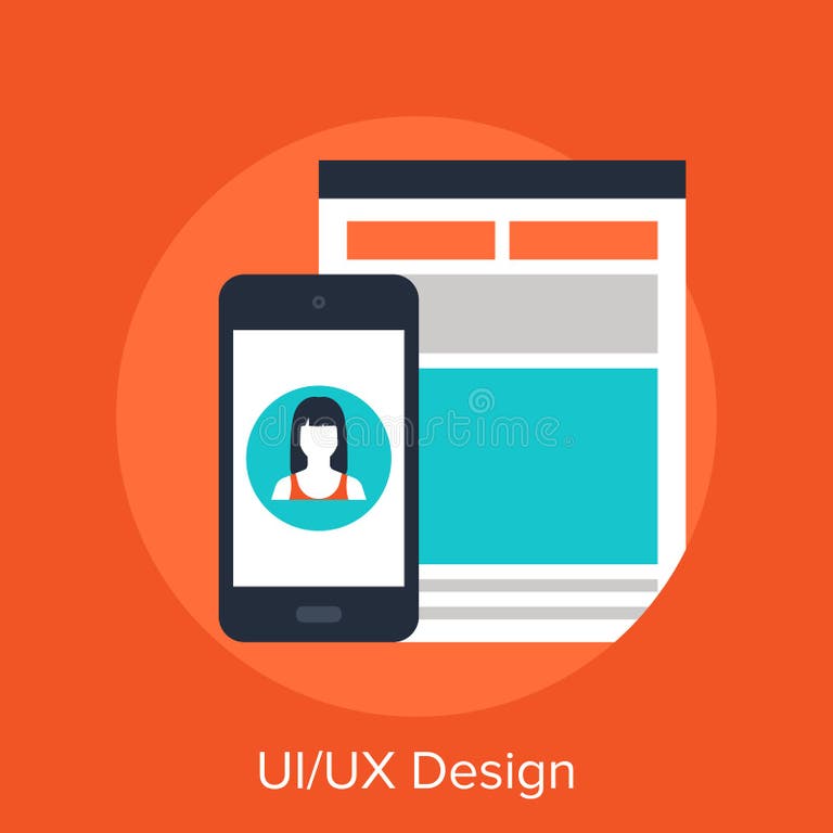 UI - UX Design Vector Illustration Concept Stock Vector - Illustration ...