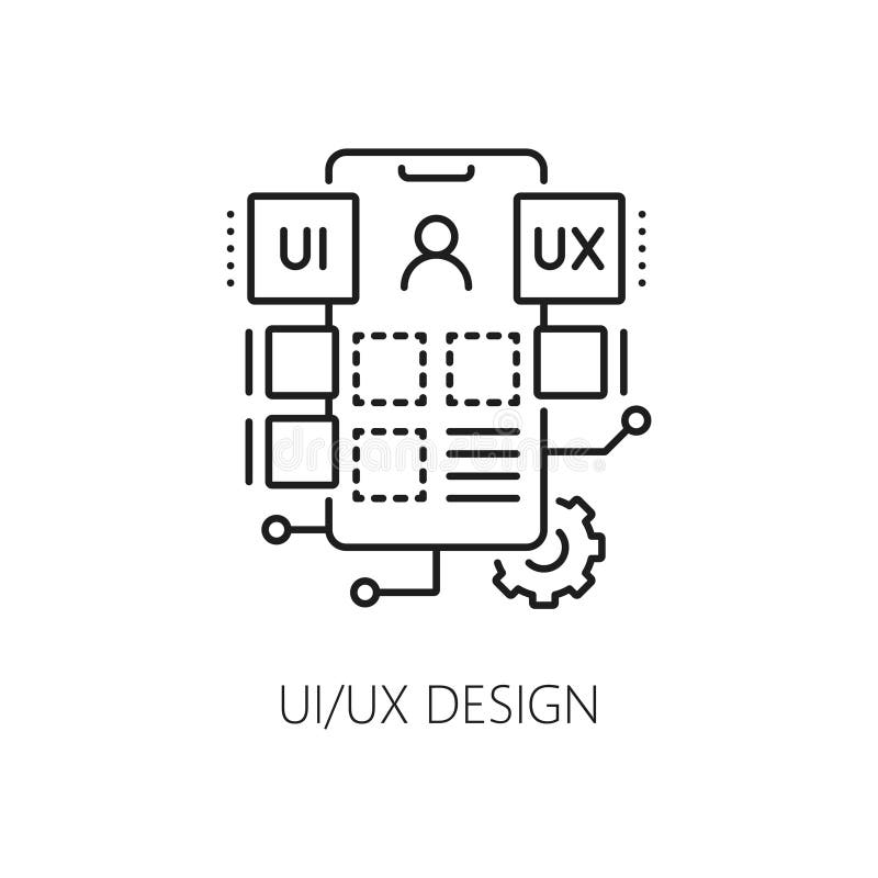 Ui Ux Design Web App Develop Optimization Icon Stock Vector Illustration Of Develop
