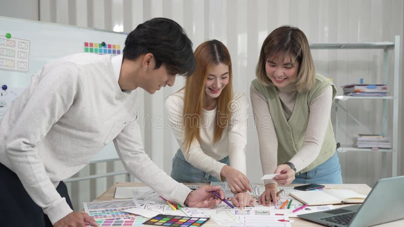 UI Ux Designer Brainstorming Mobile App Layout Design on Creative ...