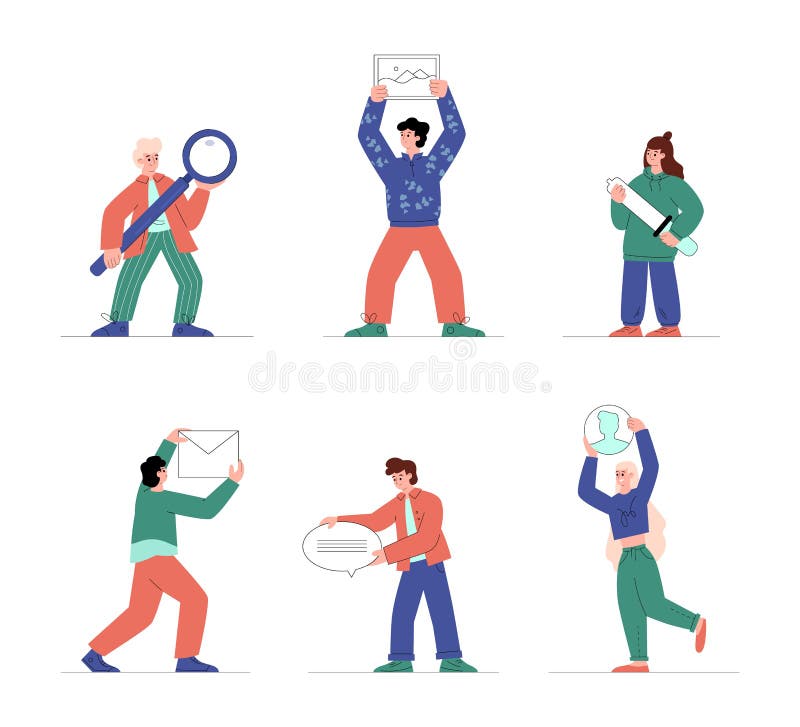 UI UX Designer Characters Create App Content, Flat Vector Illustration ...