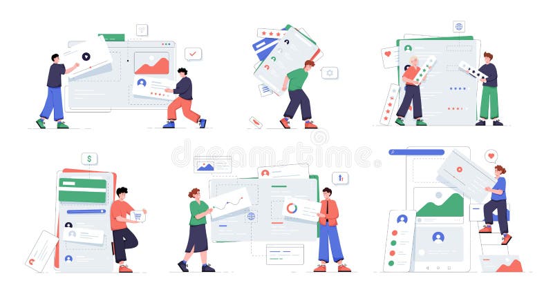 Wireframing Process Stock Illustrations – 245 Wireframing Process Stock ...