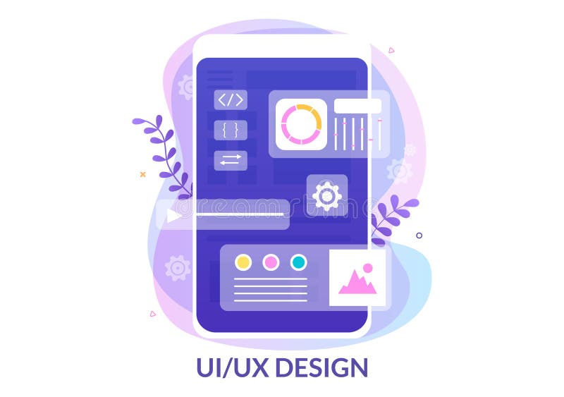UI & UX Programmer Flat Design Vector Illustration for Business ...