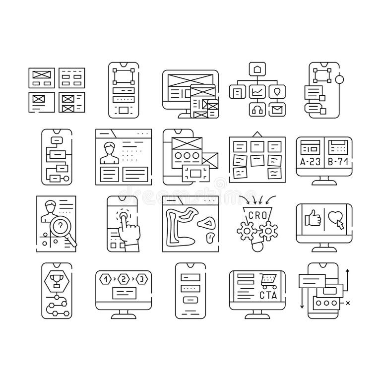 App Ux Ui Icons Stock Illustrations – 13,802 App Ux Ui Icons Stock ...