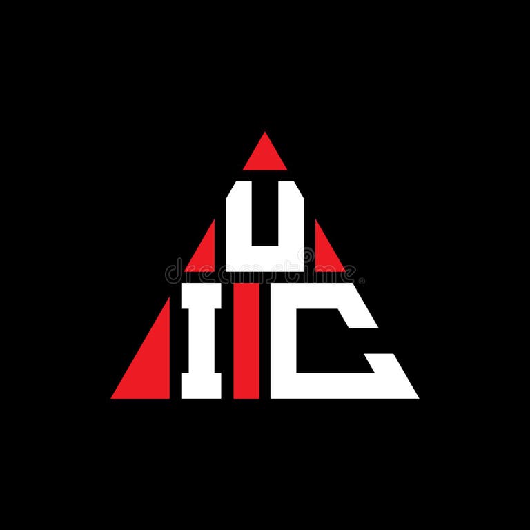 UIC Triangle Letter Logo Design with Triangle Shape. UIC Triangle Logo ...