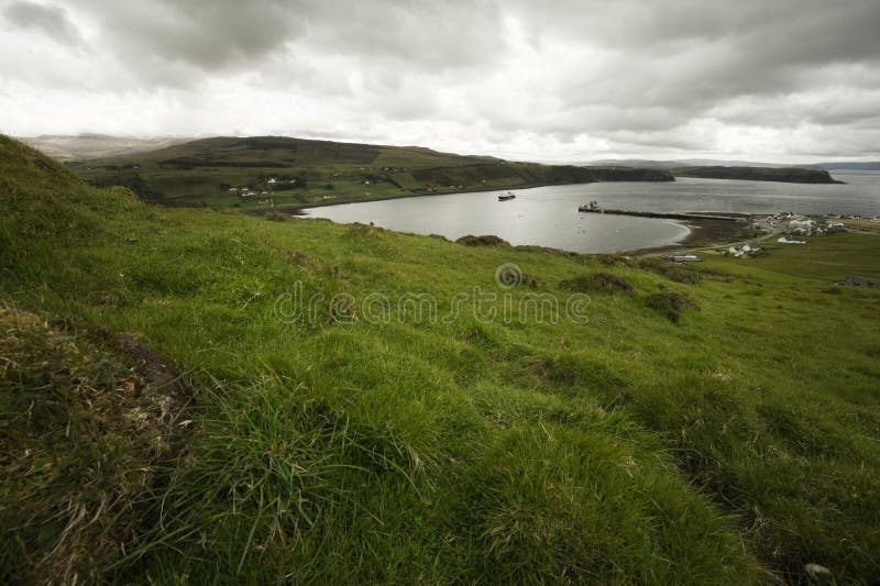 Uig port stock image. Image of ferry, scenic, port, scotland - 9745191