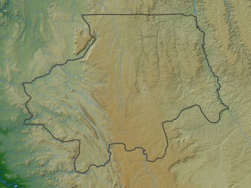 Uige, Angola. Physical. No Legend Stock Photo - Image of atlas, uige ...