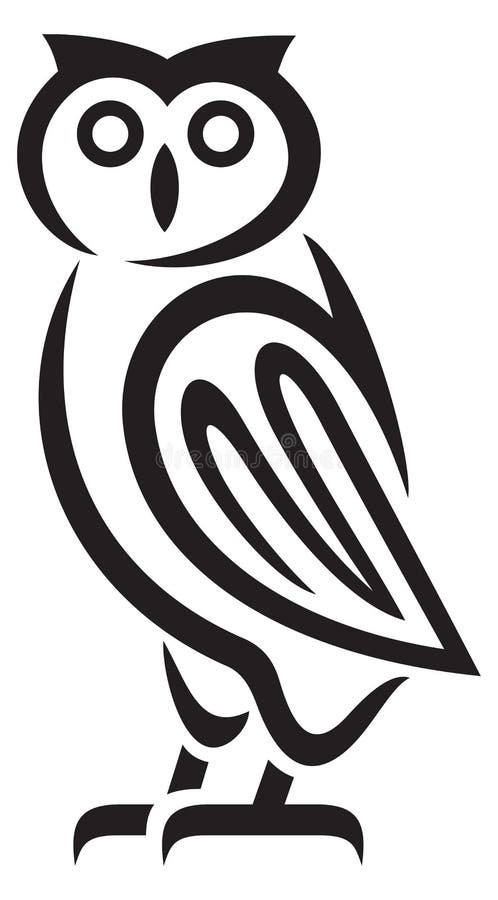 Uil vector illustratie. Illustration of symbool, samenvatting - 28765306