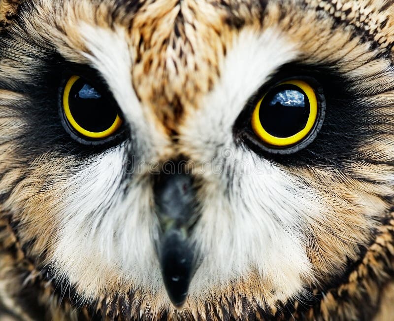 Uil met korte oren stock foto. Image of overweging, majestueus - 24121768